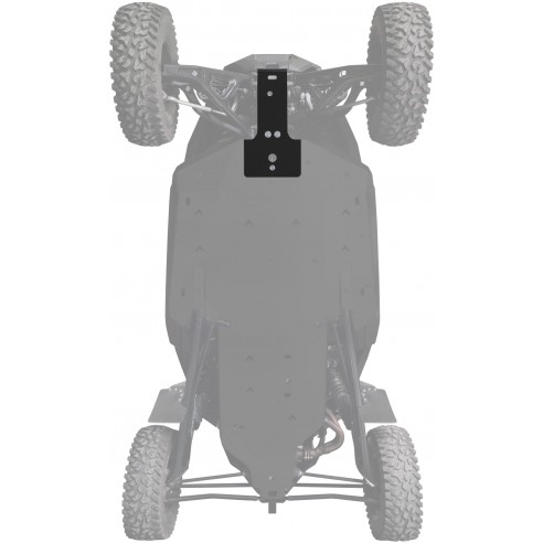 FRONT DIFF SKID PLATE ALUM / PHD - XRW - Racing Parts width="69.5px ...